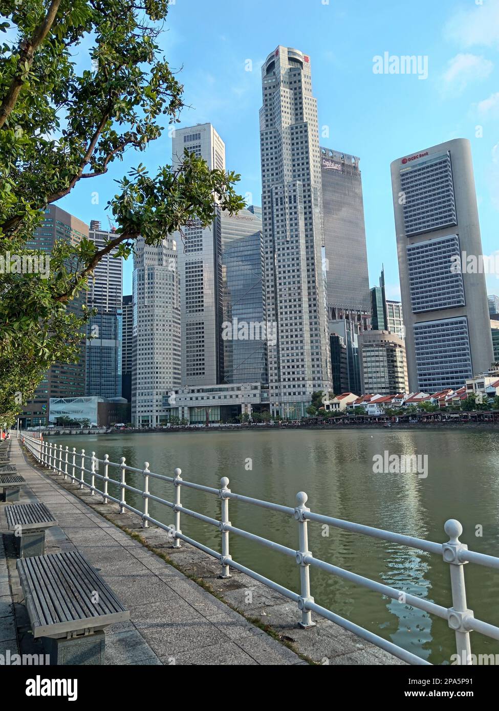 Singapore City, Singapore - February 25, 2023: Skyline cityscape view ...