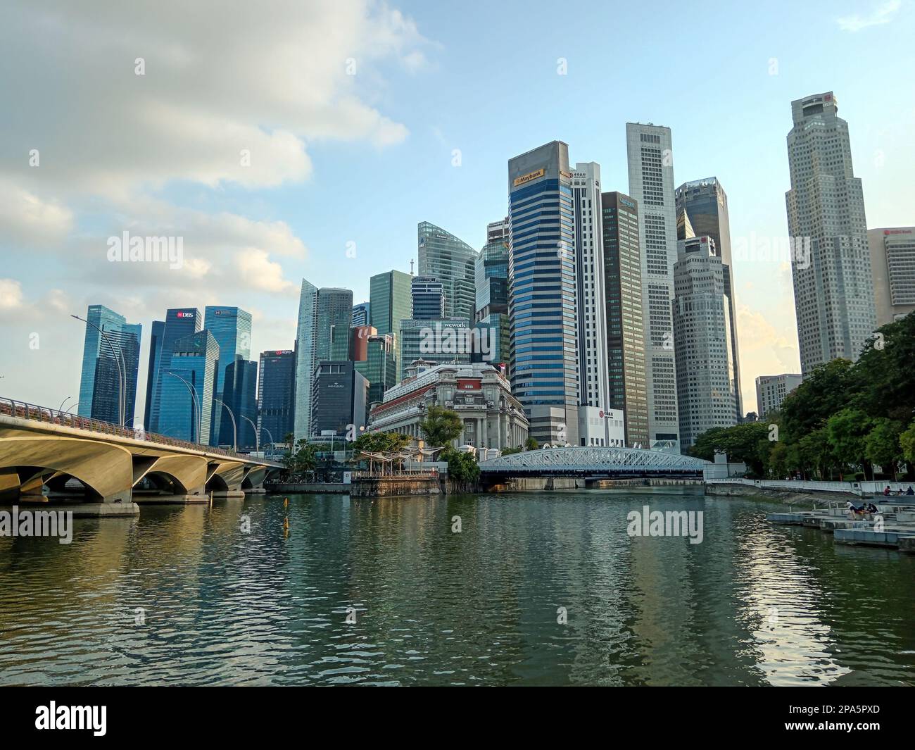 Singapore City, Singapore - February 25, 2023: Skyline cityscape view ...