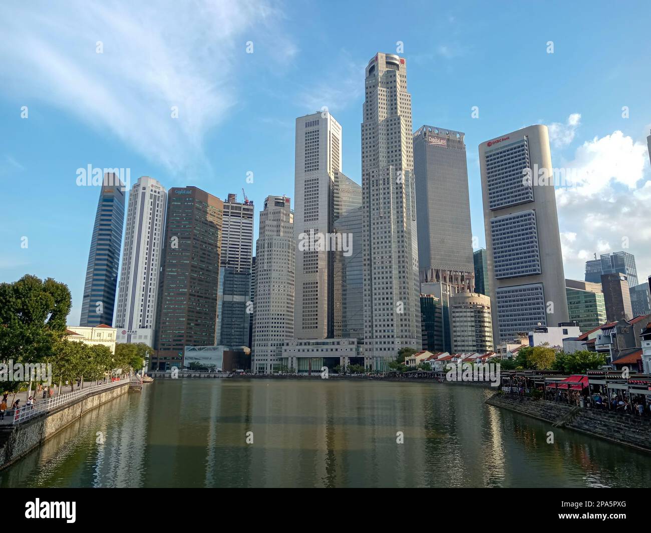 Singapore City, Singapore - February 25, 2023: Skyline cityscape view ...