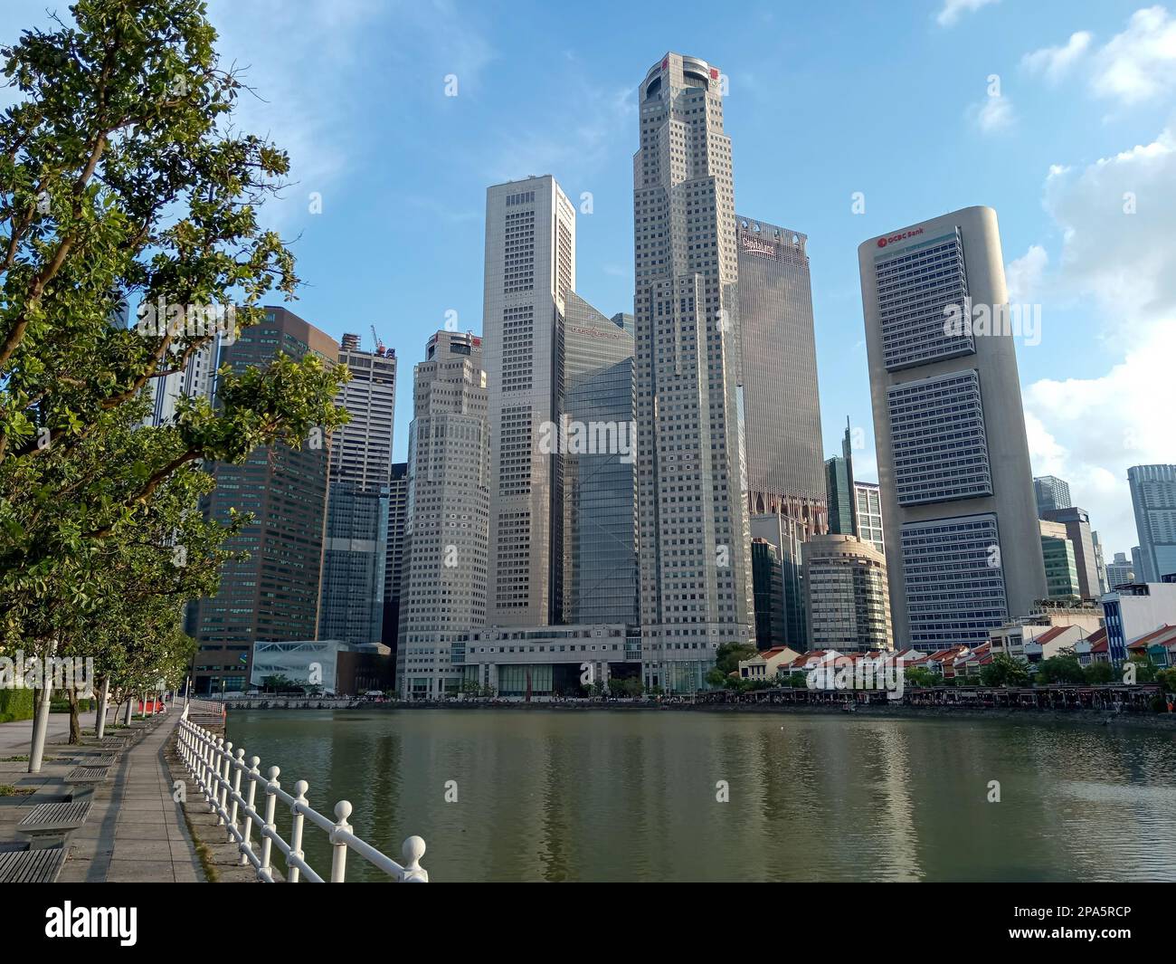 Singapore City, Singapore - February 25, 2023: Skyline cityscape view ...