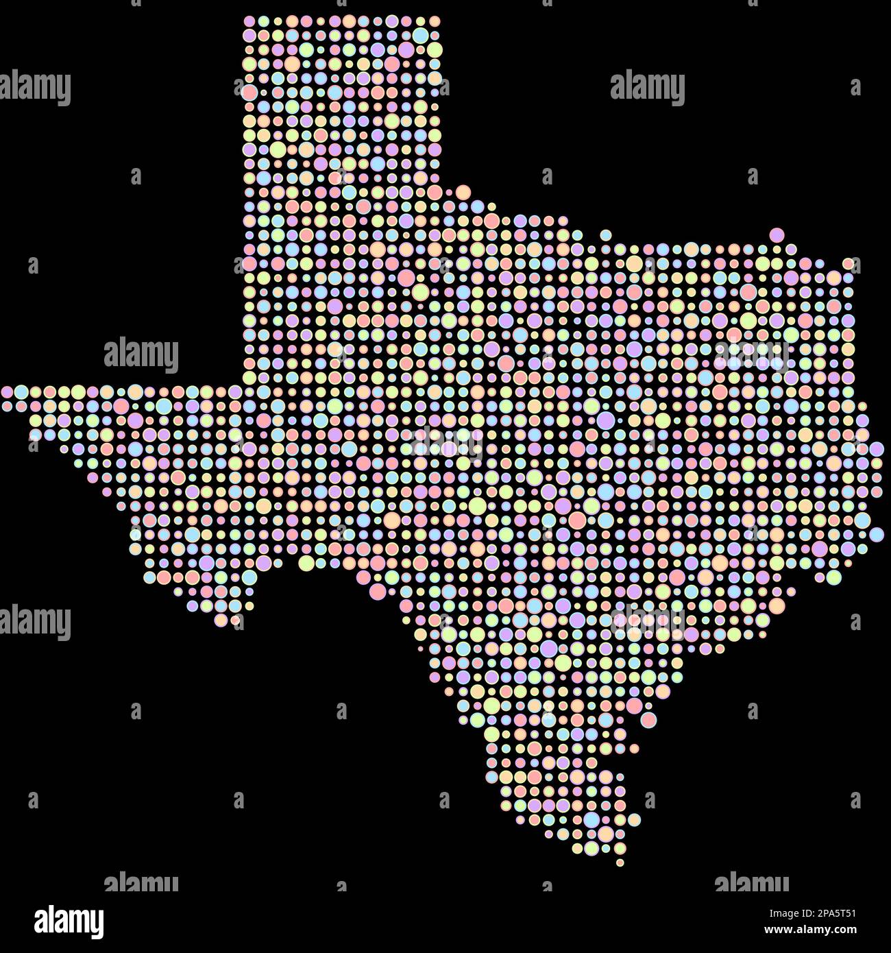 Texas Map Silhouette Pixelated generative pattern illustration Stock ...