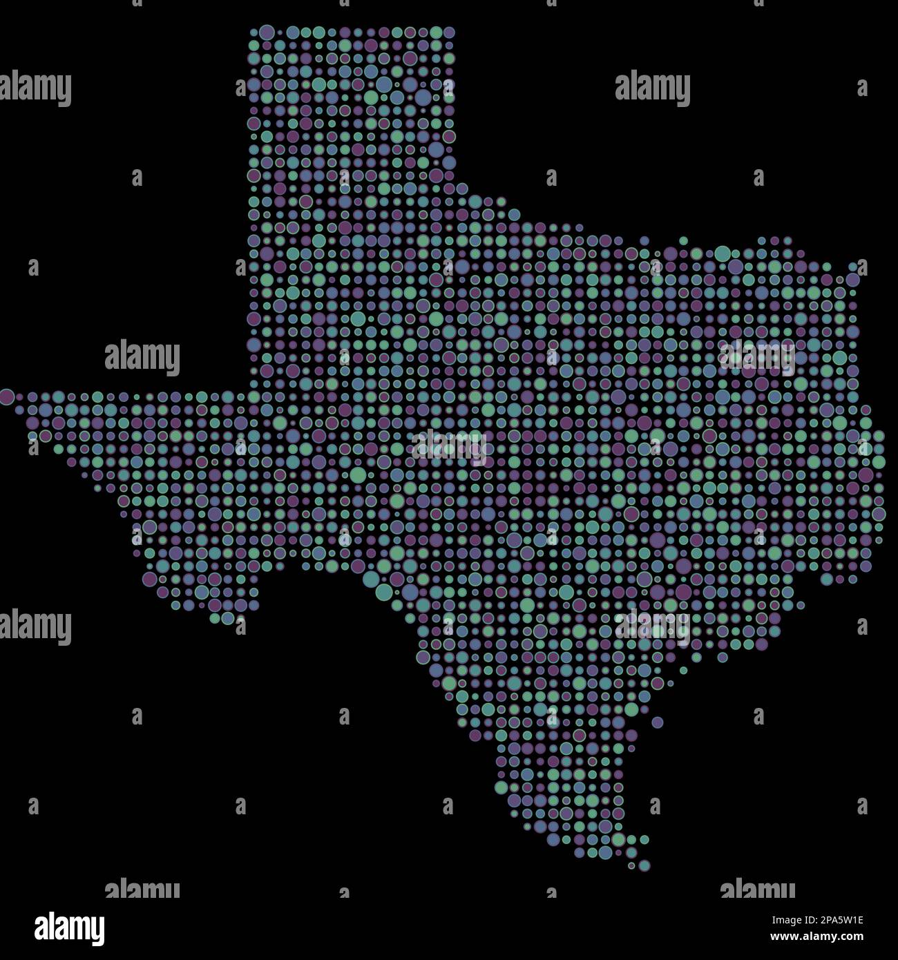 Texas Map Silhouette Pixelated generative pattern illustration Stock ...