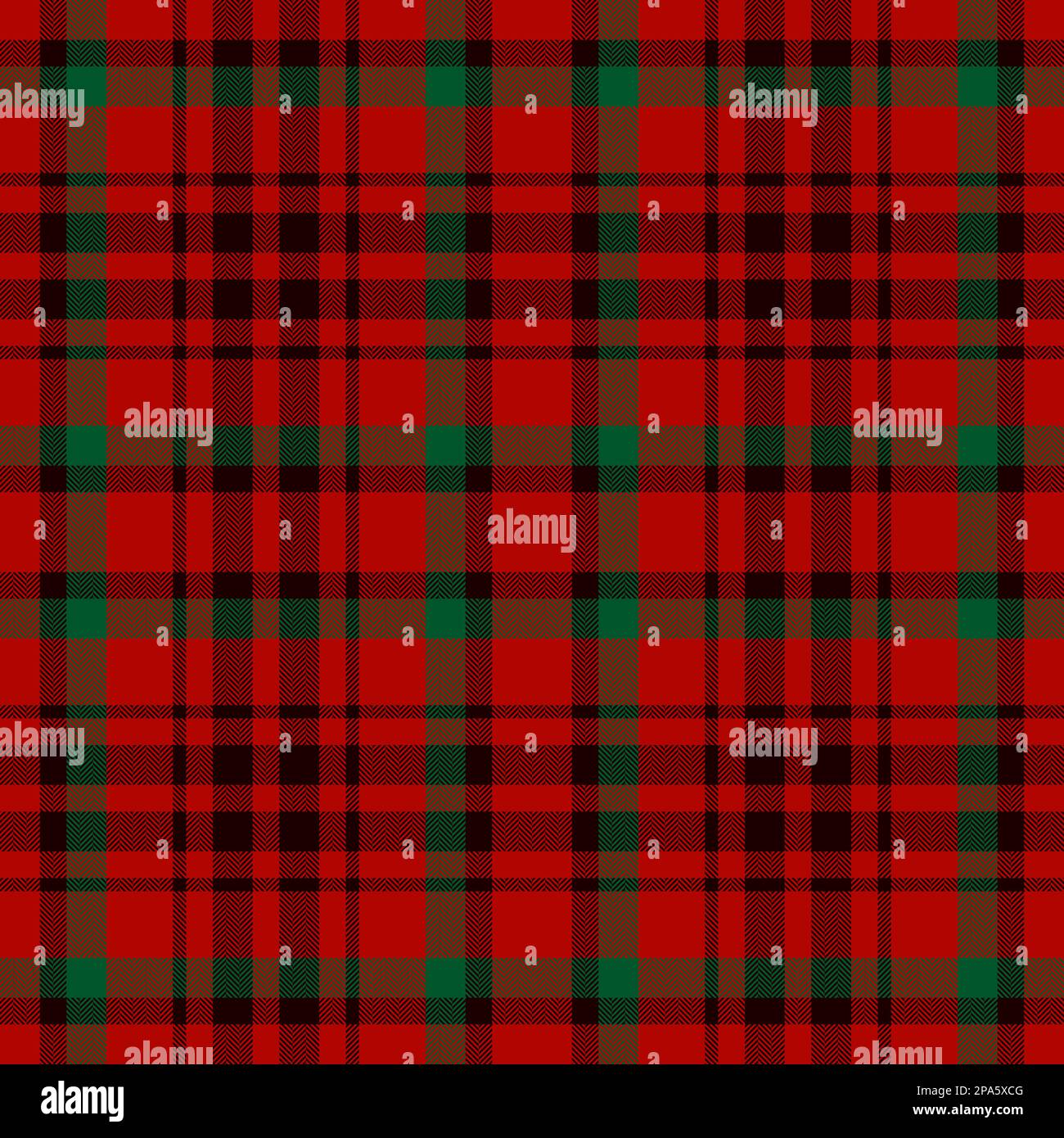Plaid seamless pattern in red. Check fabric texture. Vector textile ...