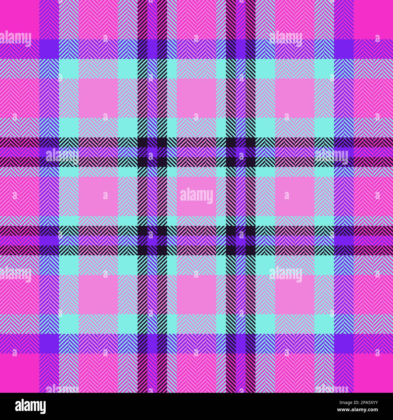 Plaid check pattern. Seamless fabric texture. Tartan textile print ...