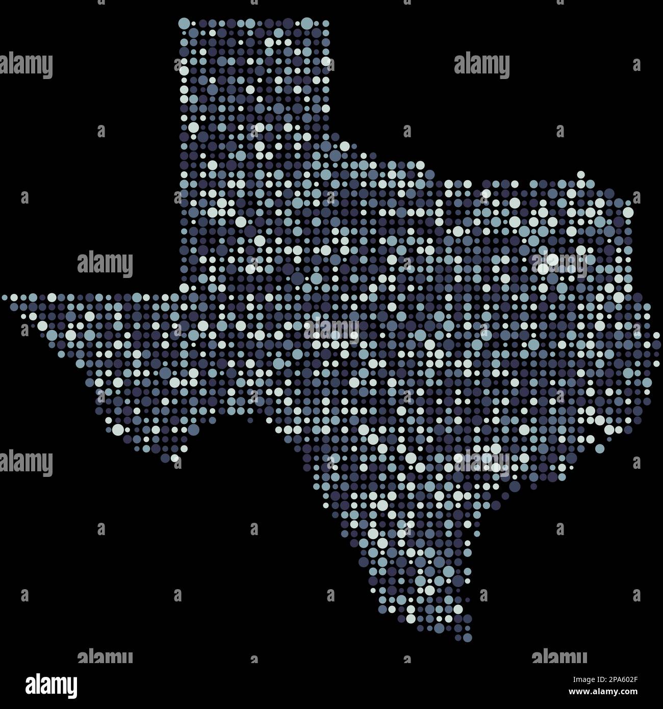 Texas Map Silhouette Pixelated generative pattern illustration Stock ...