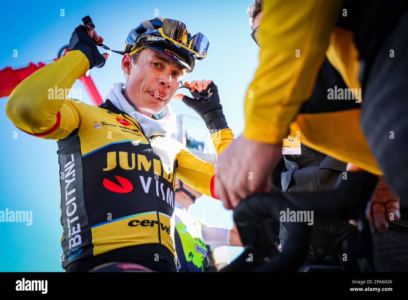 Danish Jonas Vingegaard of Jumbo-Visma pictured after stage 7 of the ...