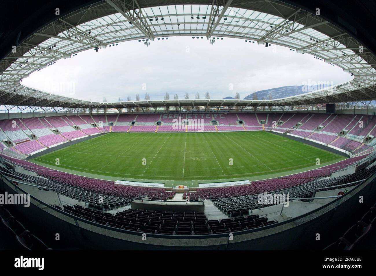 ** Soccer Euro 2008 Preview ** The soccer stadium Stade de Geneve in ...