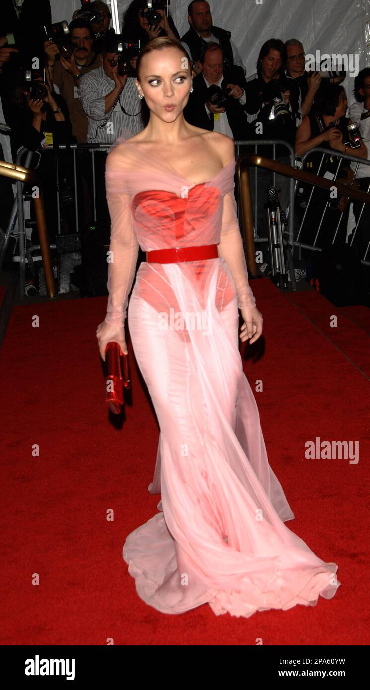 Actress Christina Ricci arrives at the Metropolitan Museum of Art's ...