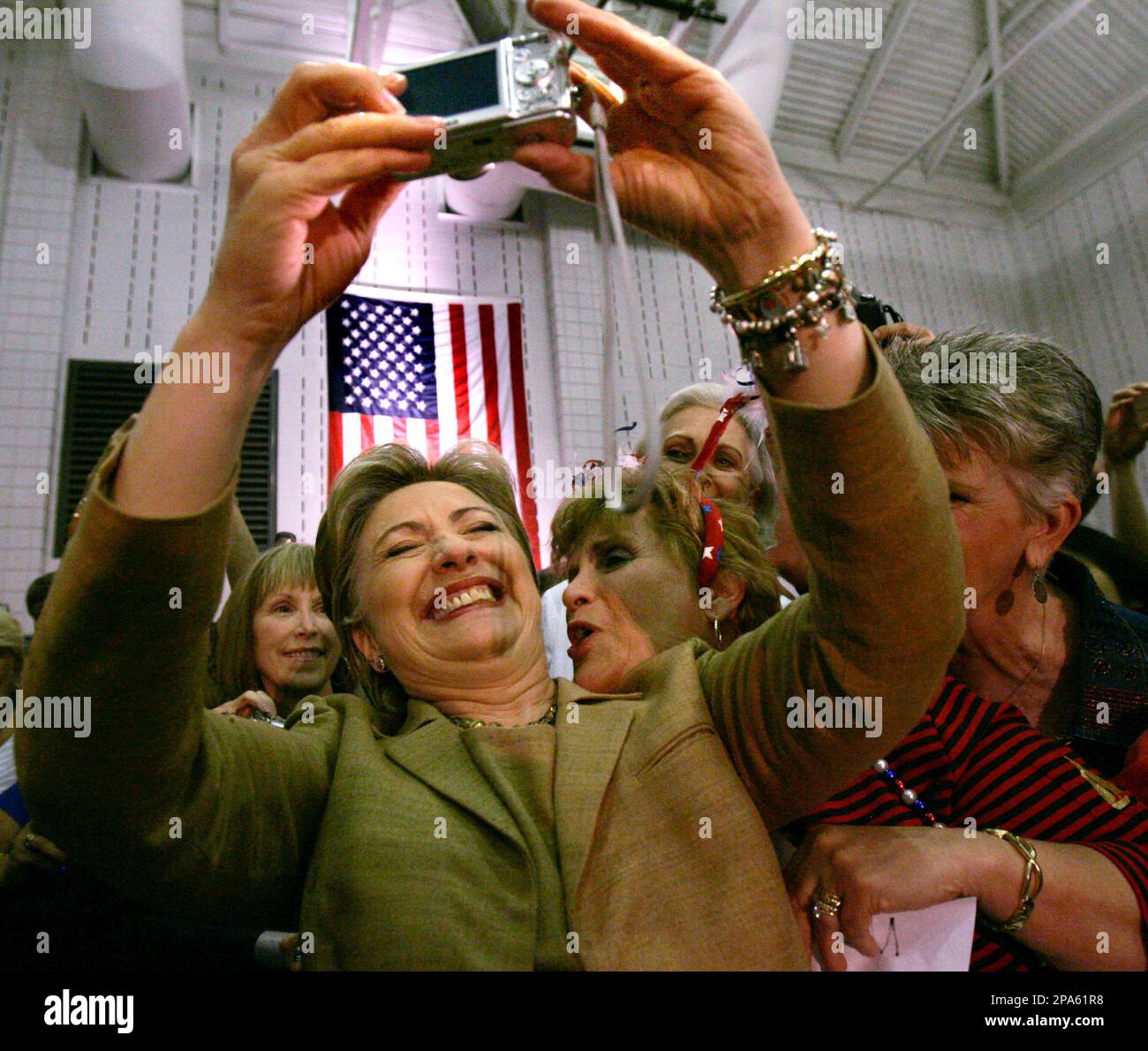 Democratic presidential hopeful Sen. Hillary Rodham Clinton, D-N.Y ...