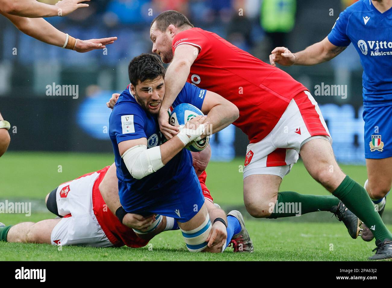 Rome, Italy. 11th Mar, 2023. Italy v Galles - Guinness Six Nations ...