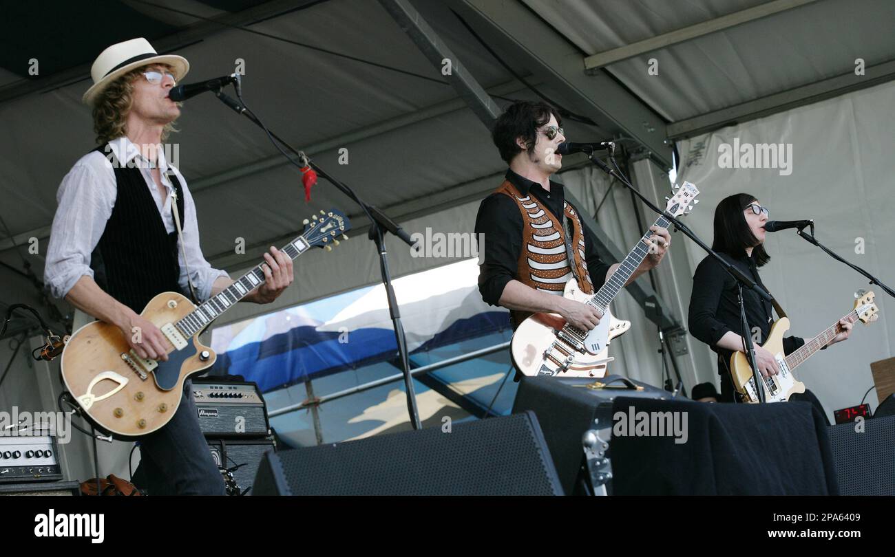 The Raconteurs performs during the 2008 New Orleans Jazz & Heritage ...
