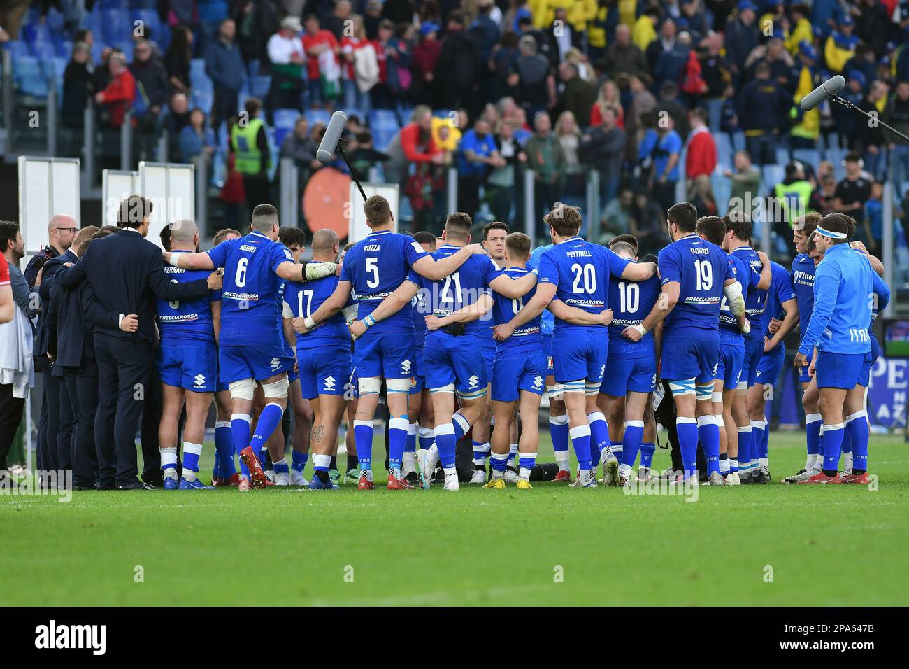 11th March 2023 ; Stadio Olimpico, Rome, Italy: 6-Nations International ...