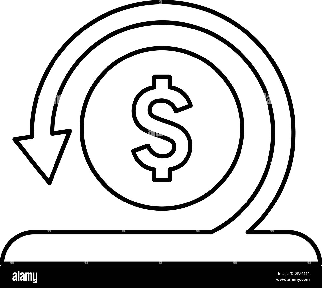 Refund, money back icon. Fully editable vector EPS use for printed ...