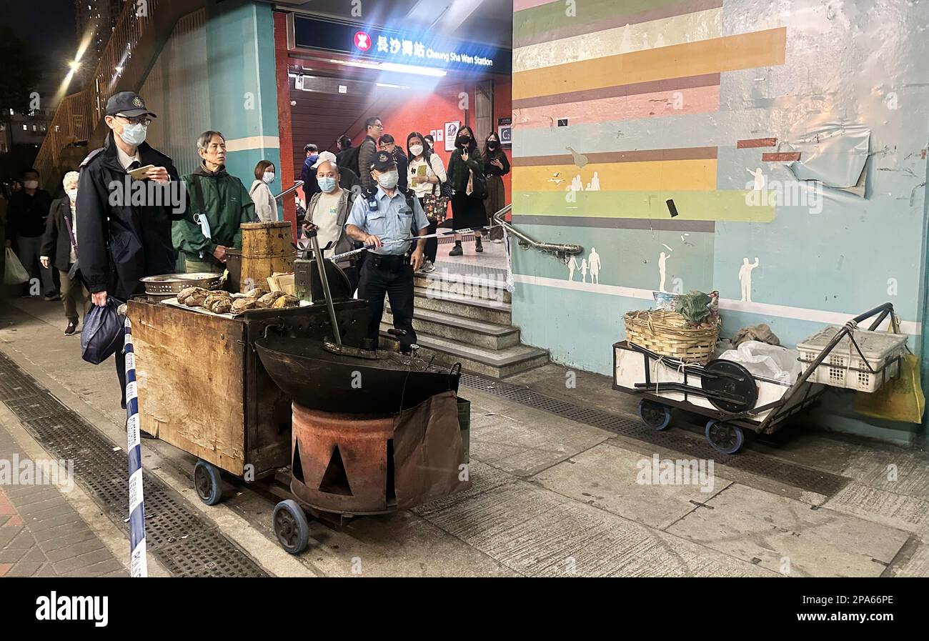 A 90-year-old licensed street hawker Chan Tak-ching had her roast ...