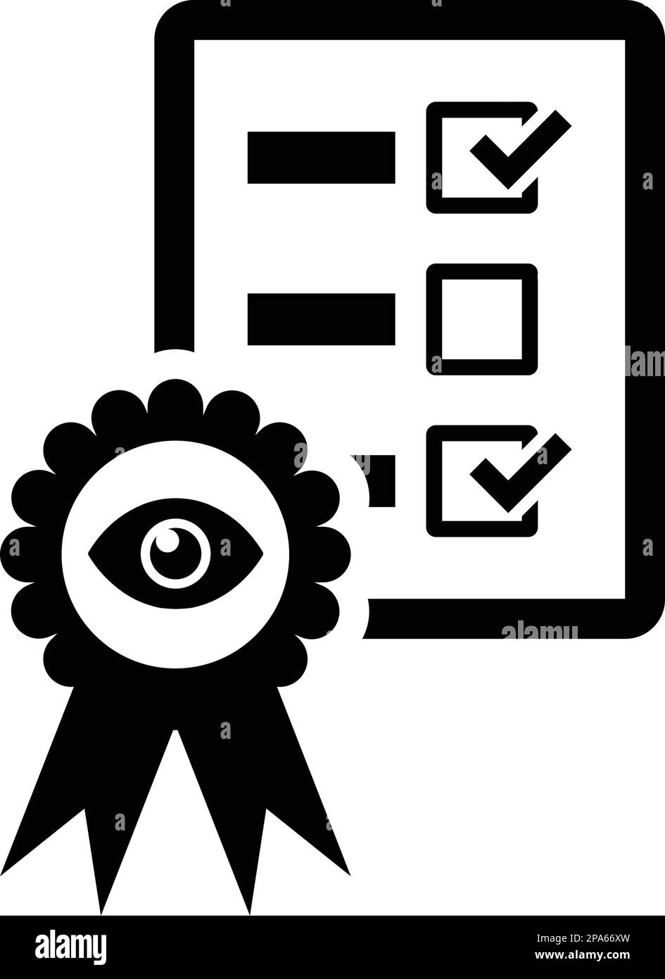 Quality control checklist icon. Fully editable vector EPS use for ...