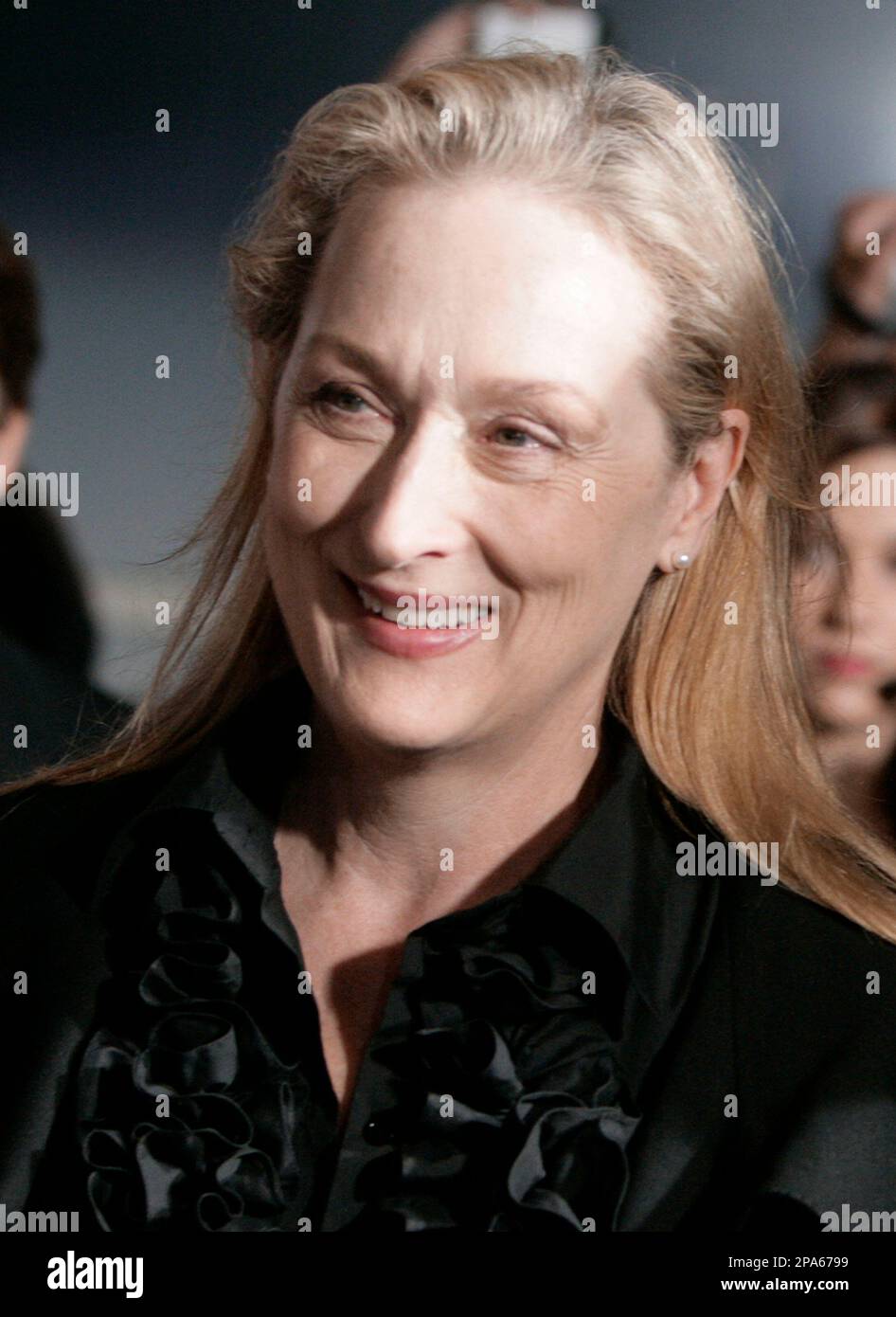 ** FILE ** This is a Nov. 1, 2007 file photo of Meryl Streep as she ...