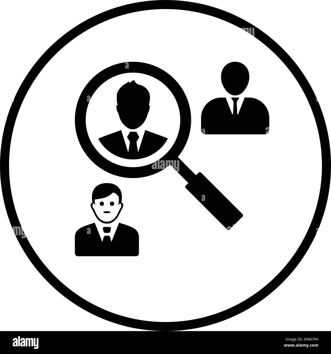 Recruitment, employee find icon. Fully editable vector EPS use for ...