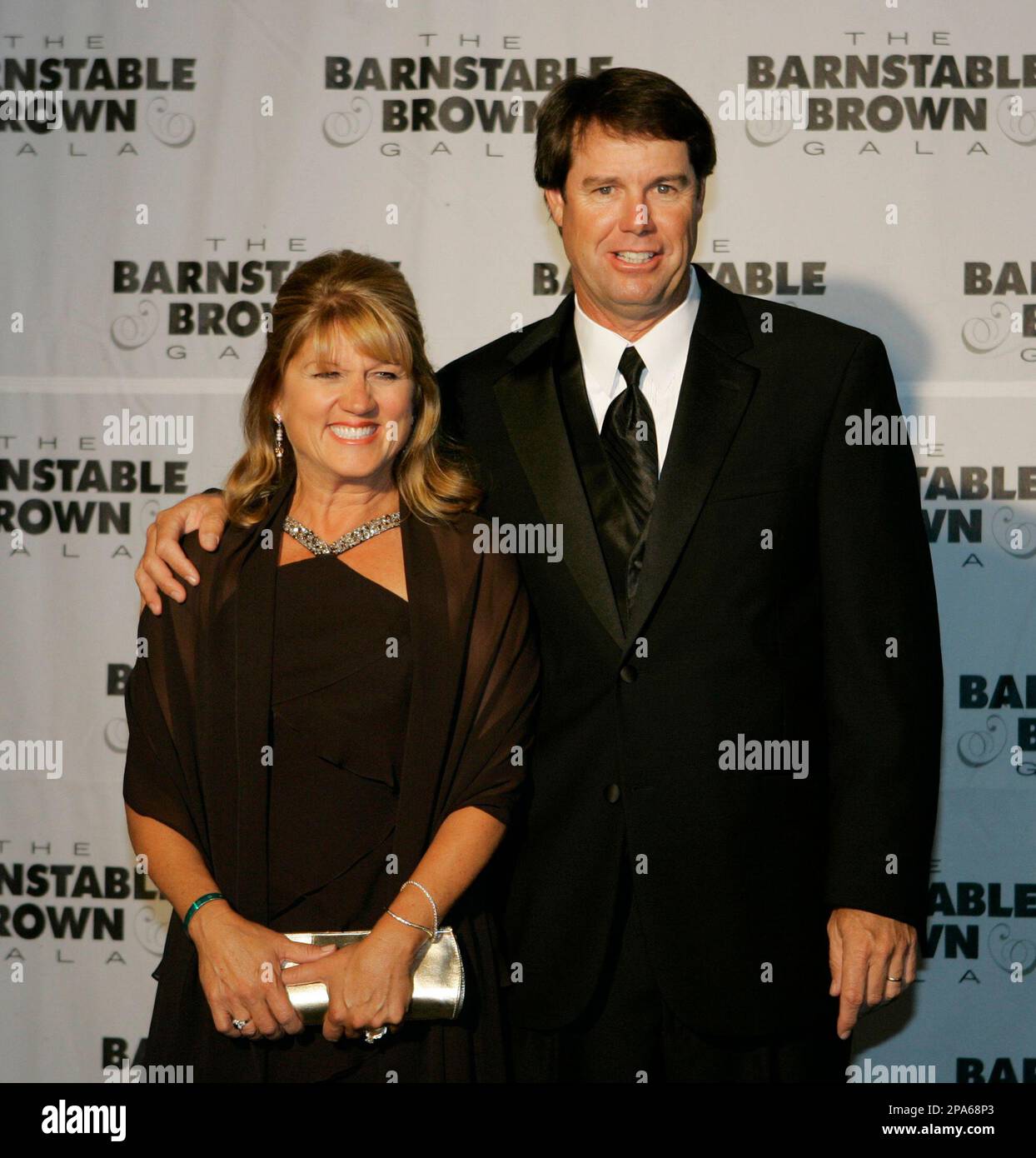 U.S. Ryder Cup caption Paul Azinger with his wife, Toni, arrive at the ...