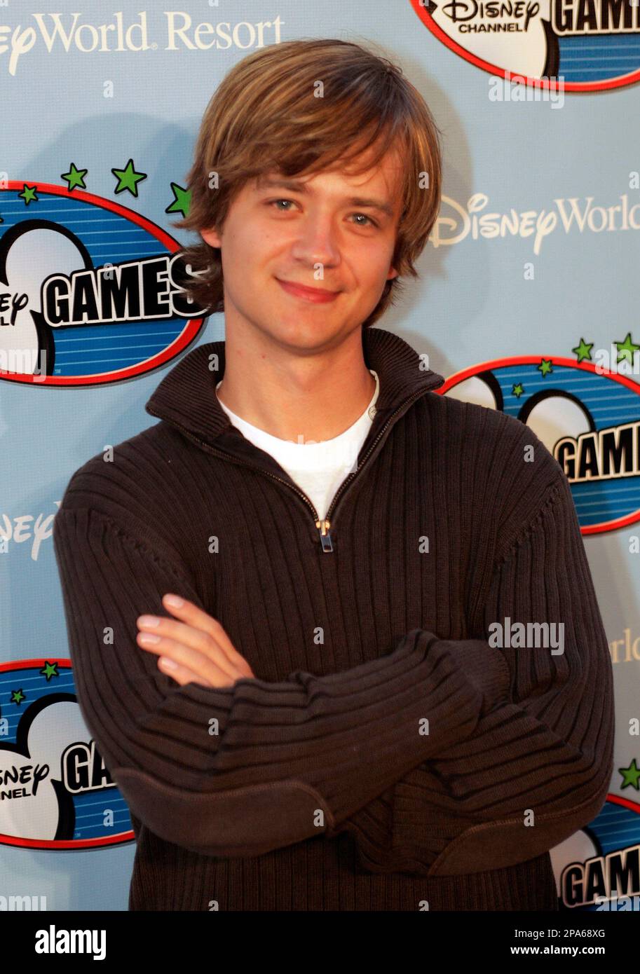 Jason Earles of the show "Hannah Montana" poses at the Disney Channel ...