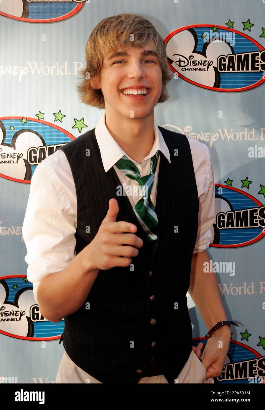 Cody Linley of Disney's "Hannah Montana" poses on the red carpet at ...