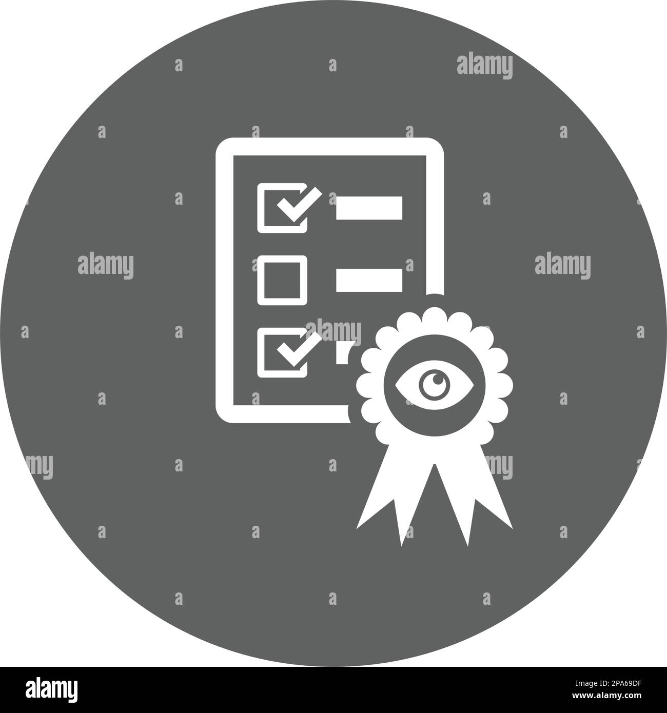 Quality Control Checklist Icon Fully Editable Vector Eps Use For
