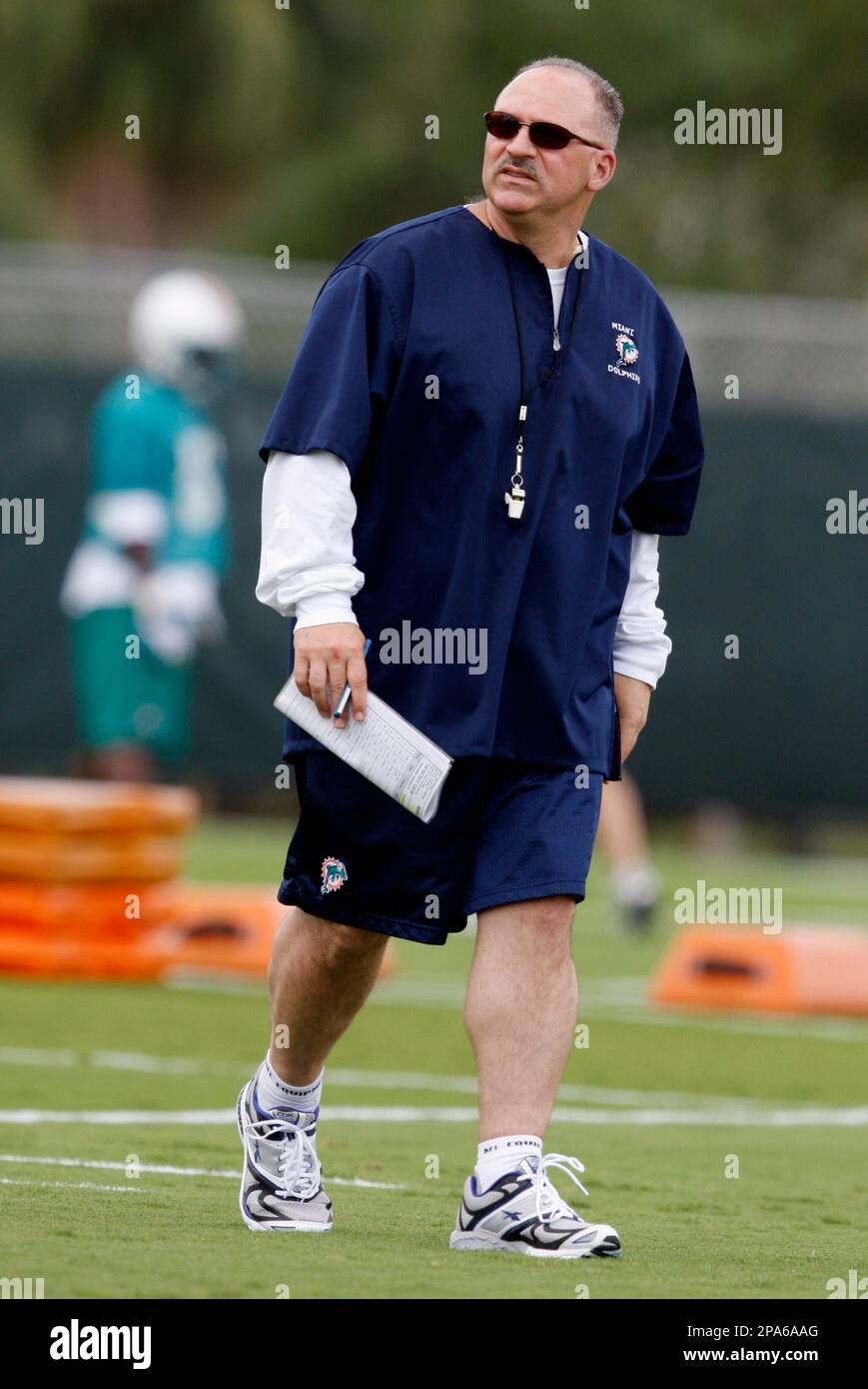 Miami Dolphins coach Tony Sparano walks on the field during the NFL ...