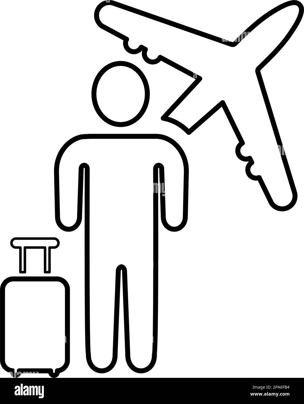 Travel, tour icon. Fully editable vector EPS use for printed materials ...