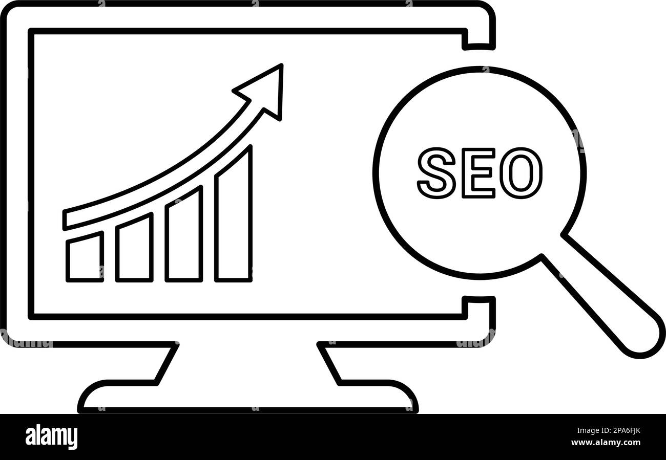 SEO Performance icon. Flat style vector EPS use in infographics,web ...