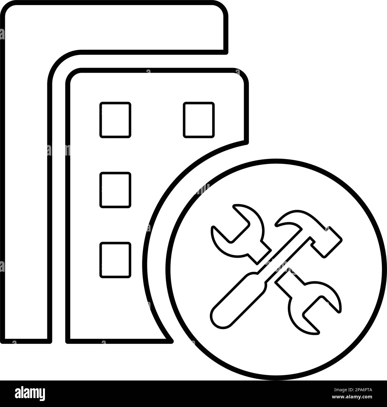 Type on architecture Stock Vector Images - Alamy