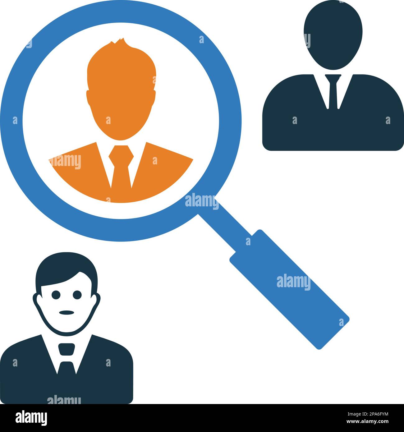 Recruitment, employee find icon. Fully editable vector EPS use for ...