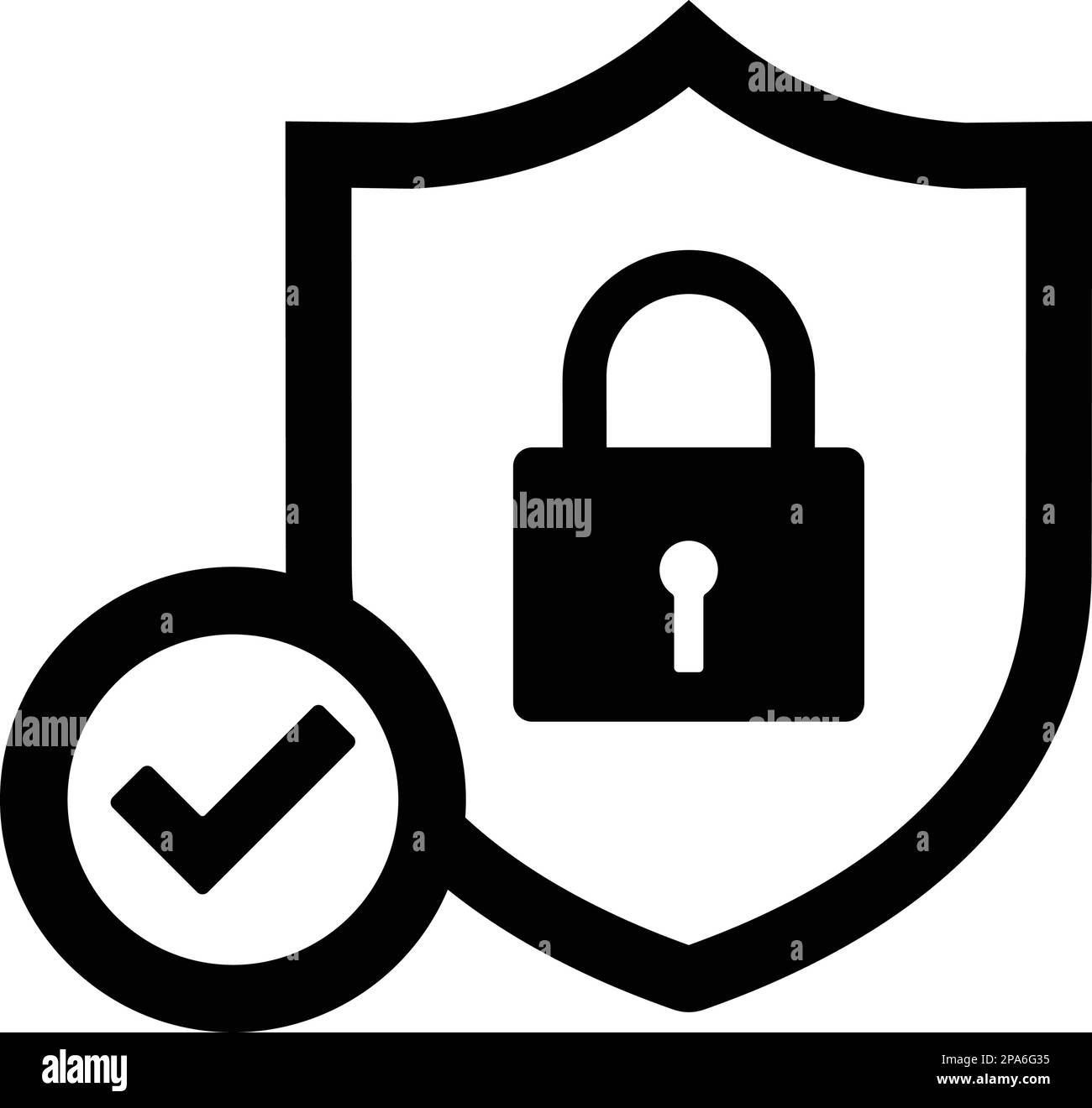 Security, safety, lock icon design template vector illustration for ...