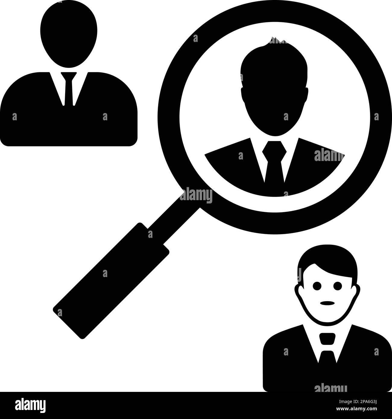 Recruitment, employee find icon. Fully editable vector EPS use for ...