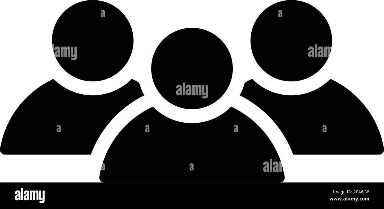 Users icon symbol for use on mobile apps, print media and web design or ...