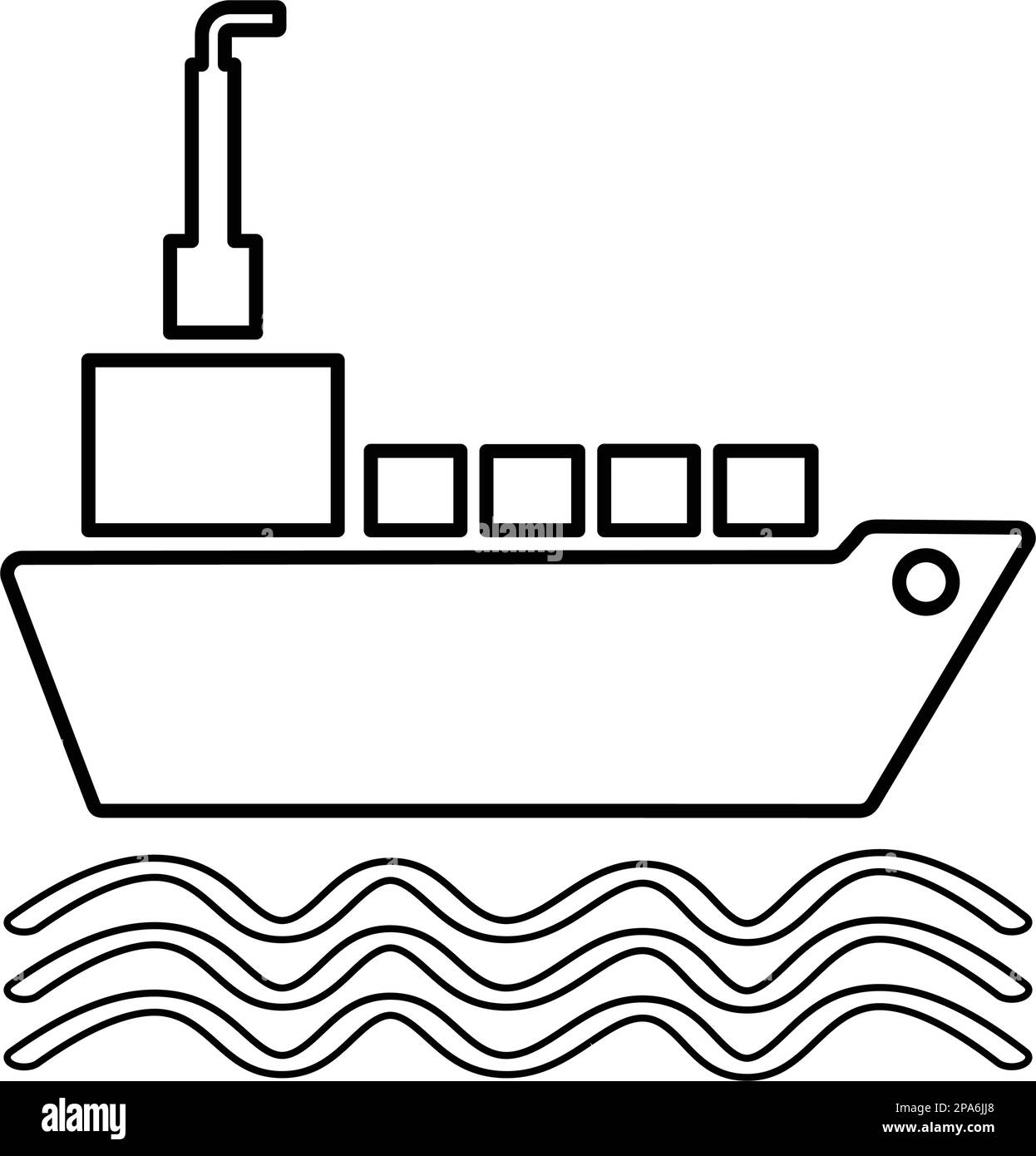 Ship, boat icon design template vector illustration for graphic and web ...