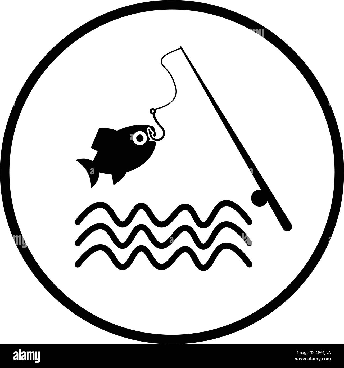 Fish fishing icon hi-res stock photography and images - Alamy