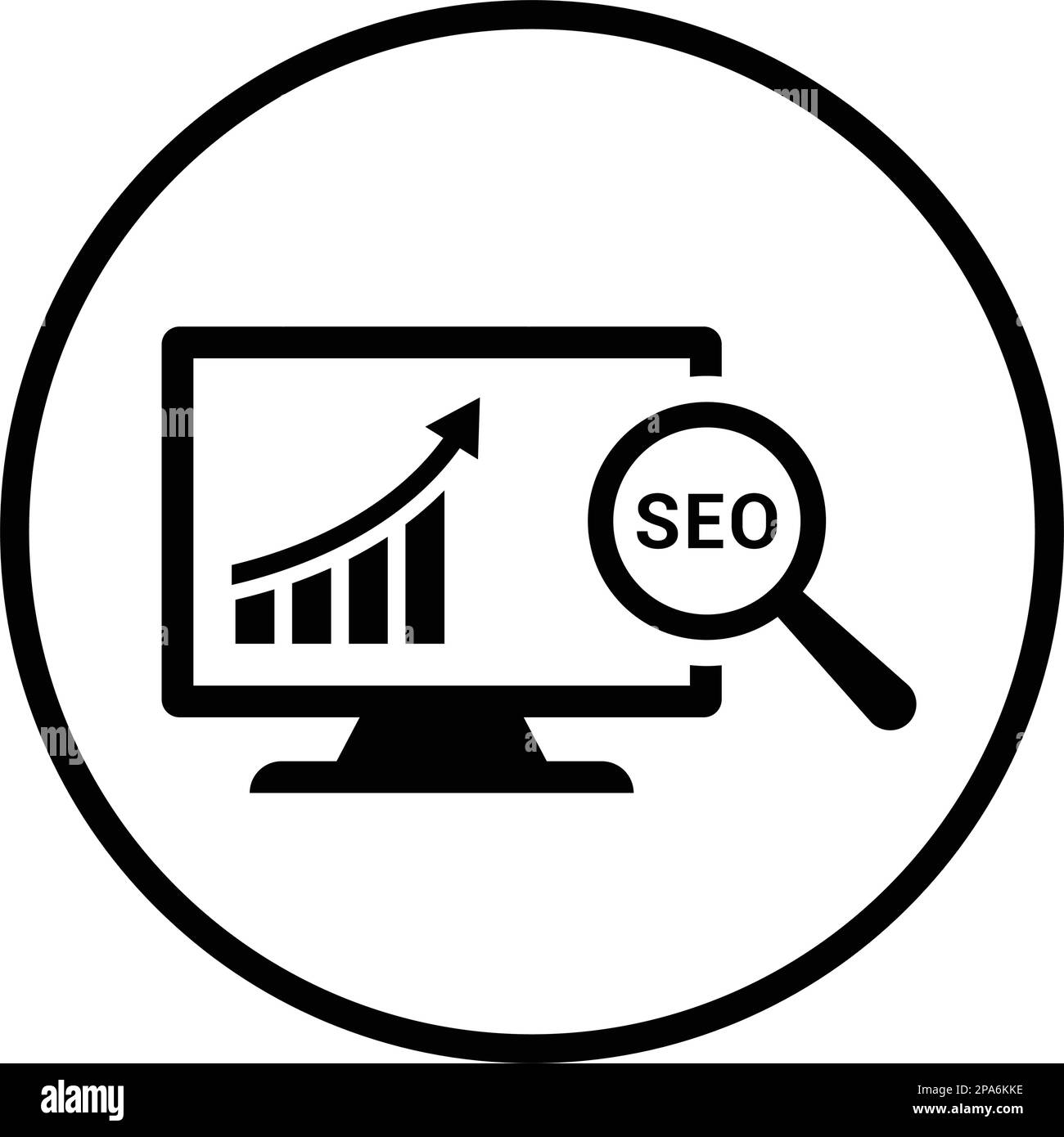 SEO Performance icon. Flat style vector EPS use in infographics,web design, presentations and on ...