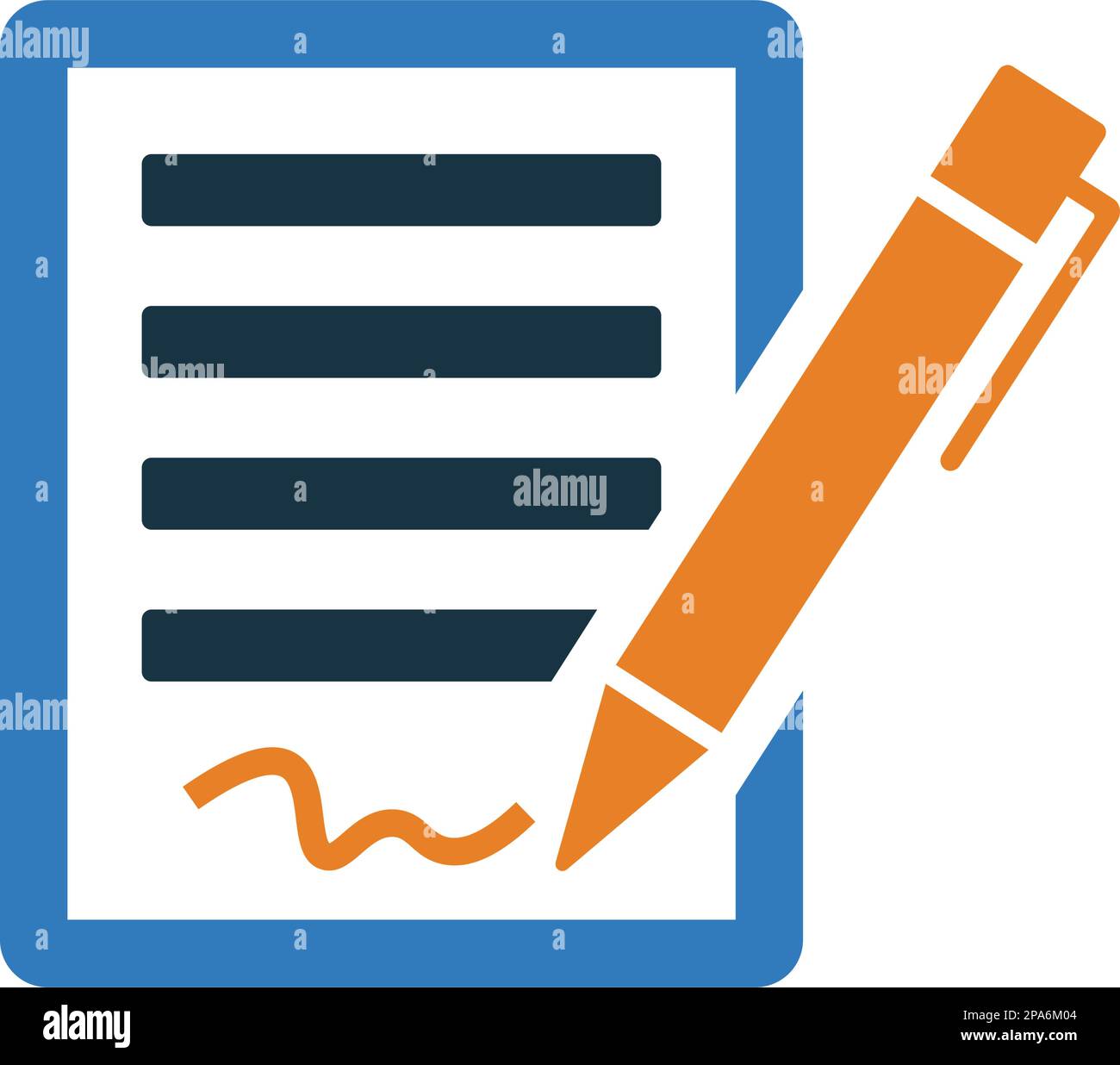 Agreement sign, signature icon design template vector illustration for ...