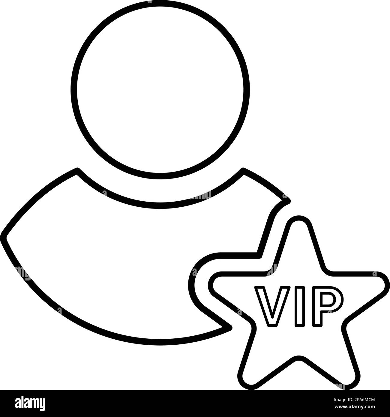 VIP User icon symbol for use on mobile apps, print media and web design ...
