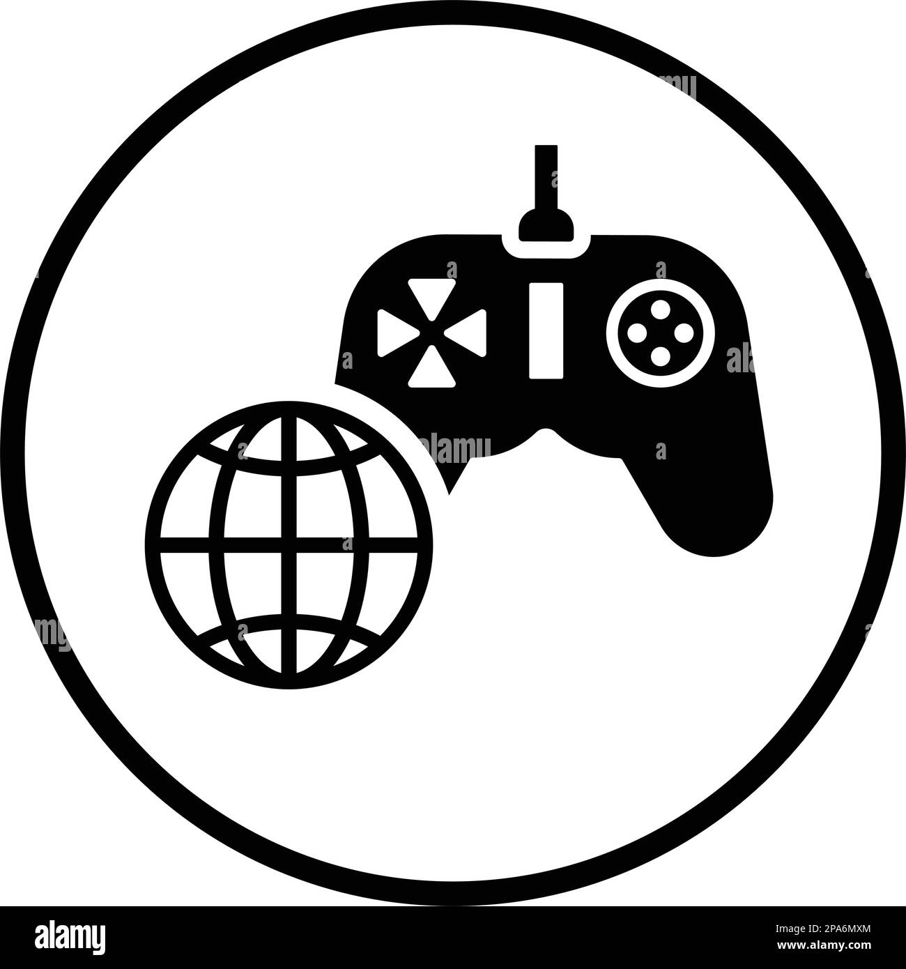 Joystick, international games icon. Flat style vector EPS use in ...