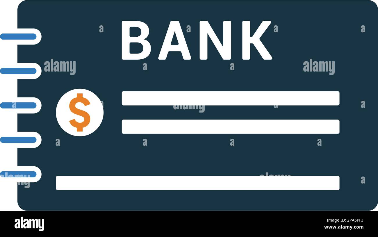 Bank cheque book icon. Flat style vector EPS use in infographics,web ...