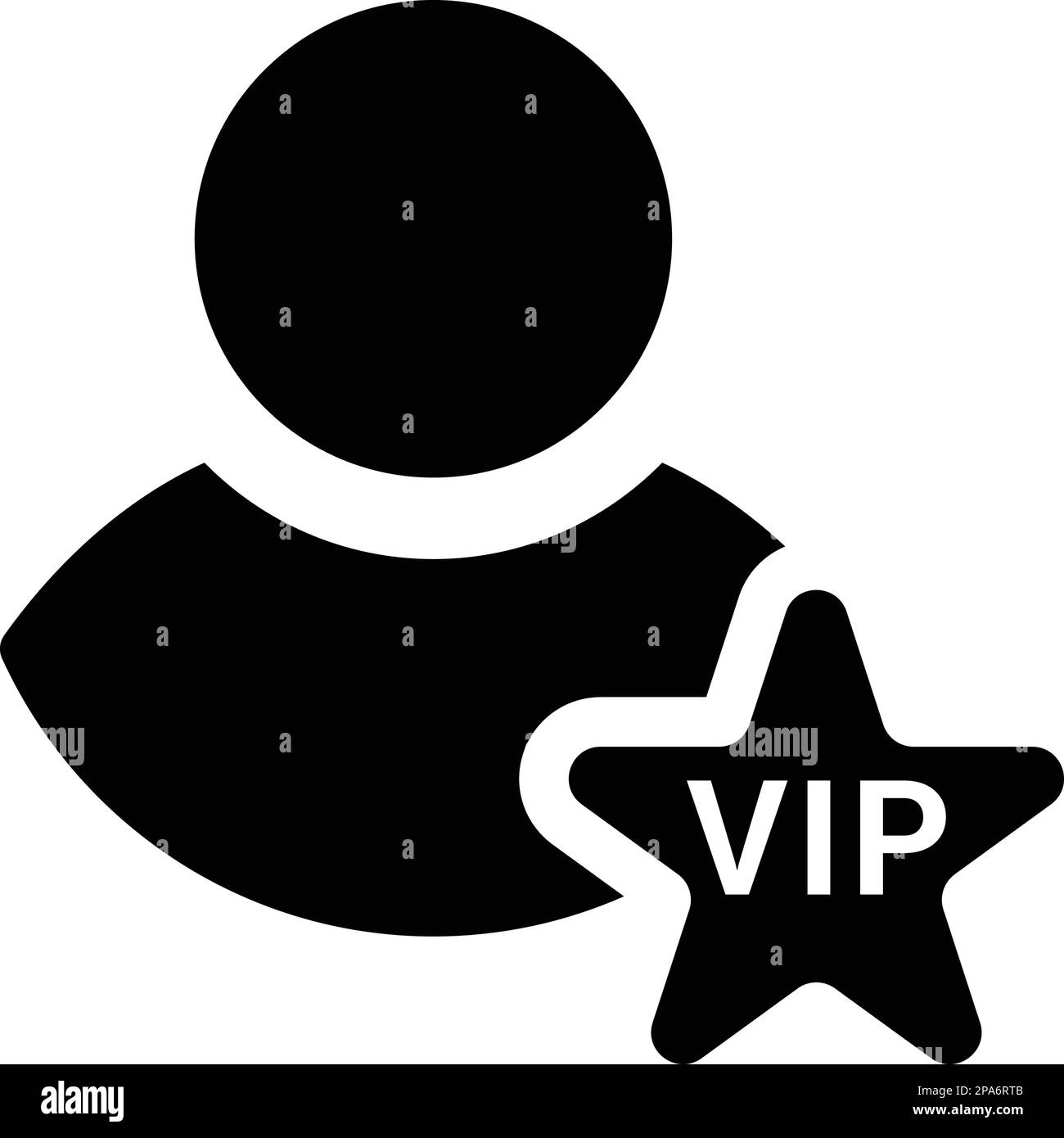 VIP User icon symbol for use on mobile apps, print media and web design ...