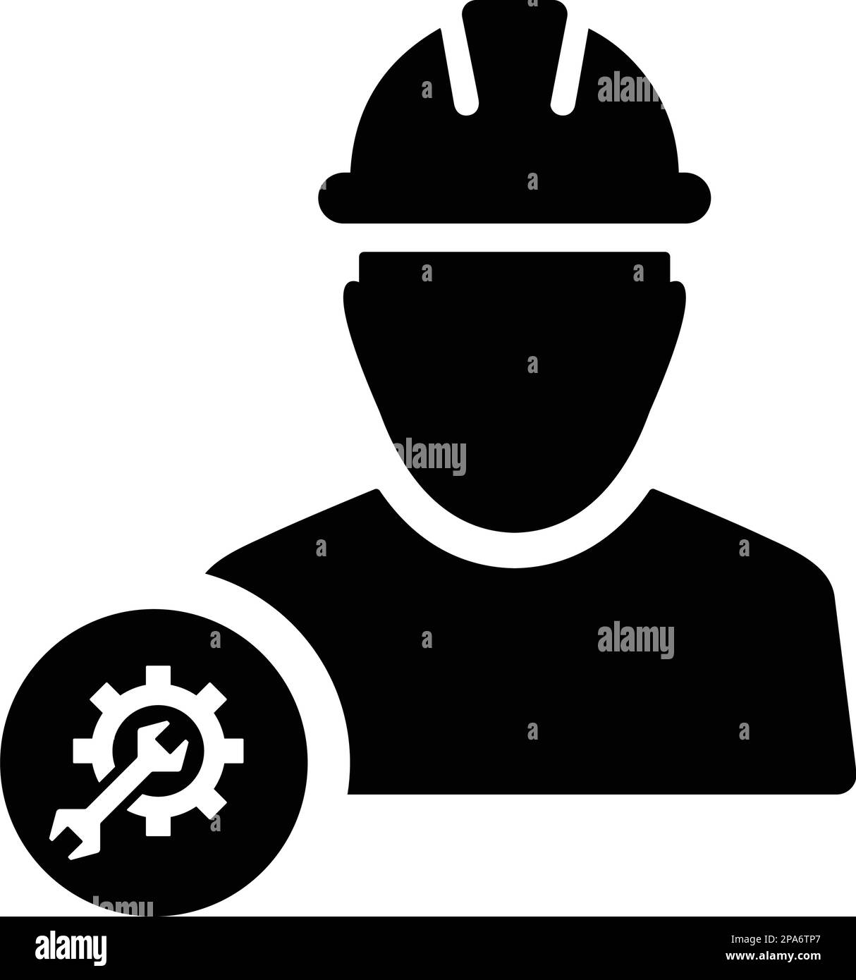 Worker icon symbol for use on mobile apps, print media and web design ...