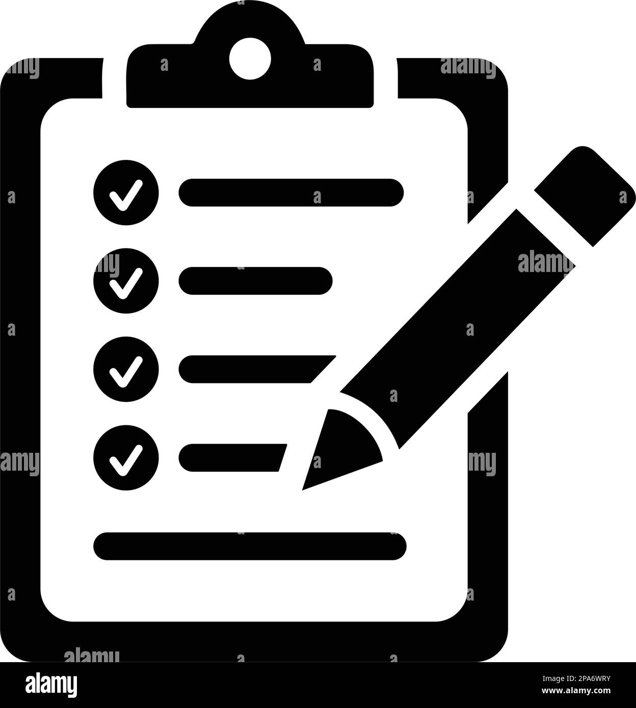 To do list icon, clipboard, checklist, vector graphics for various use ...