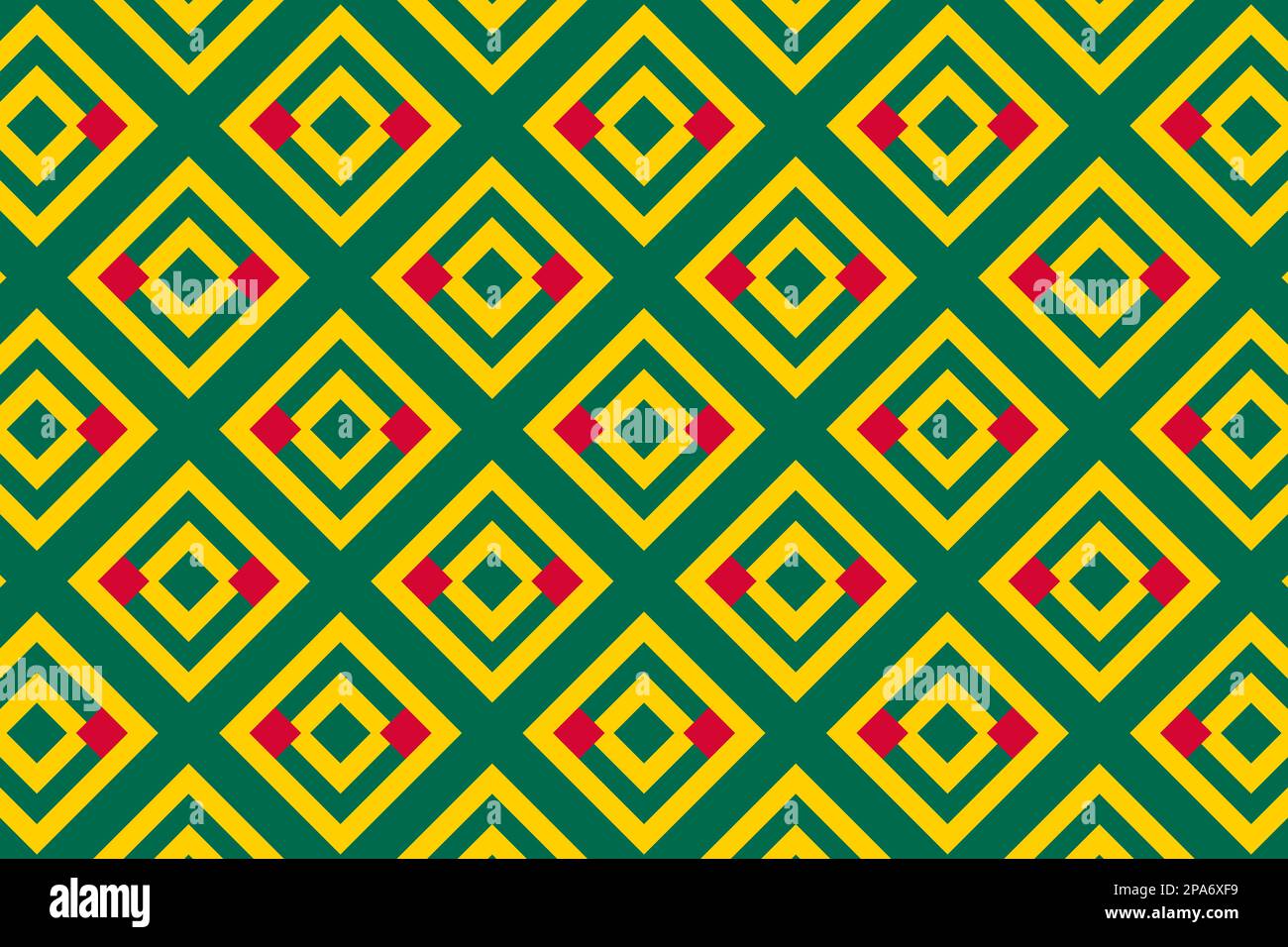 Geometric pattern in the colors of the national flag of Togo. The ...