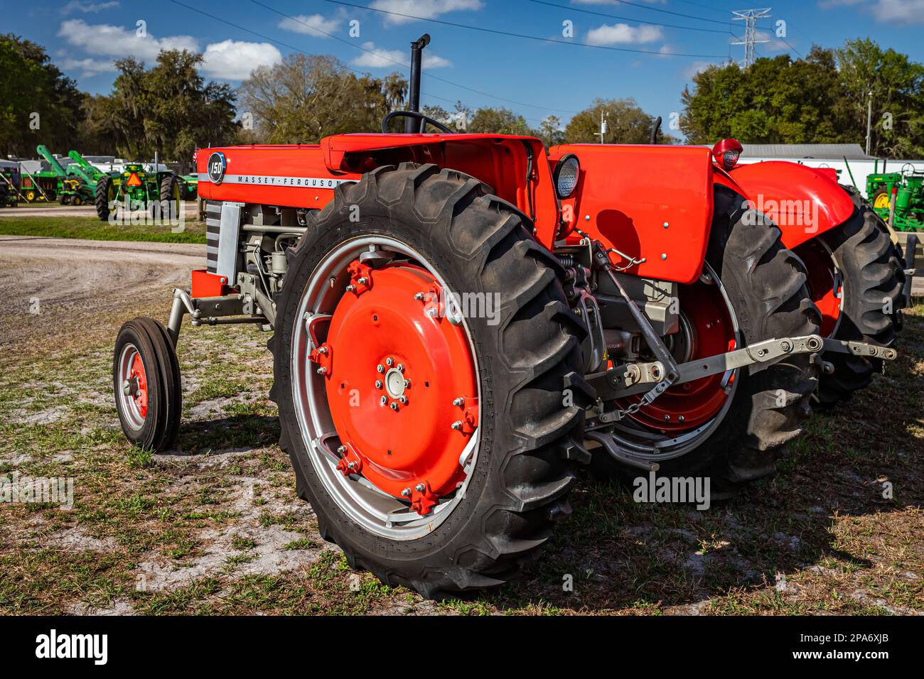 Fort Meade, FL - February 26, 2022: High perspective rear corner view ...