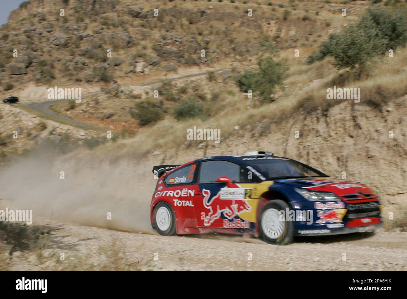 Dani Sordo of Spain, drives a Ciroeen C4 during the Third day of the ...