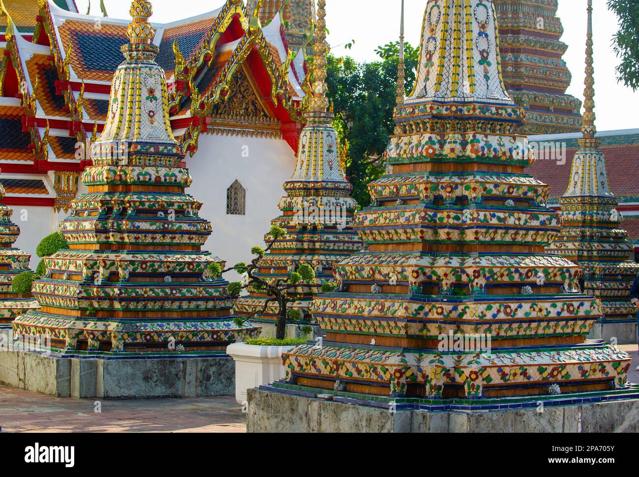 Wat Pho, the Temple of the Reclining Buddha, is a stunning temple in Bangkok known for its giant ...