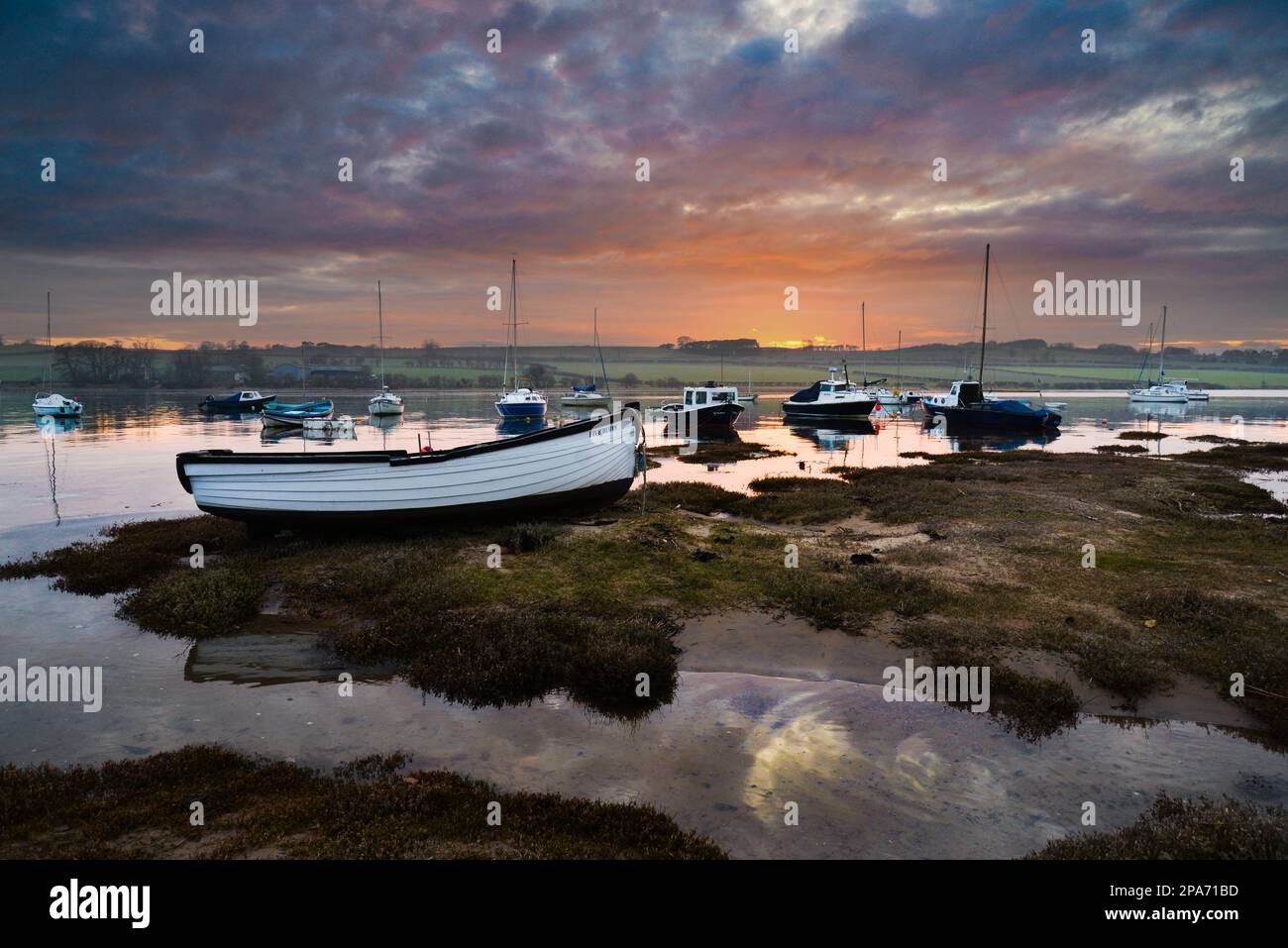 The Aln Estuary, Alnmouth, Northumberland, England, UK Stock Photo - Alamy