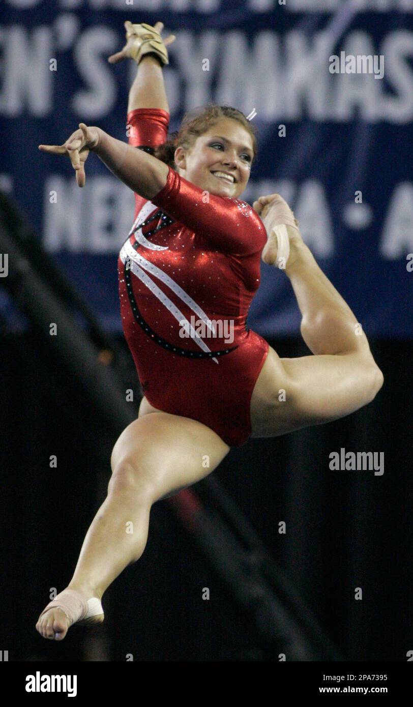 Georgia's Courtney McCool performs her floor exercise routine during ...