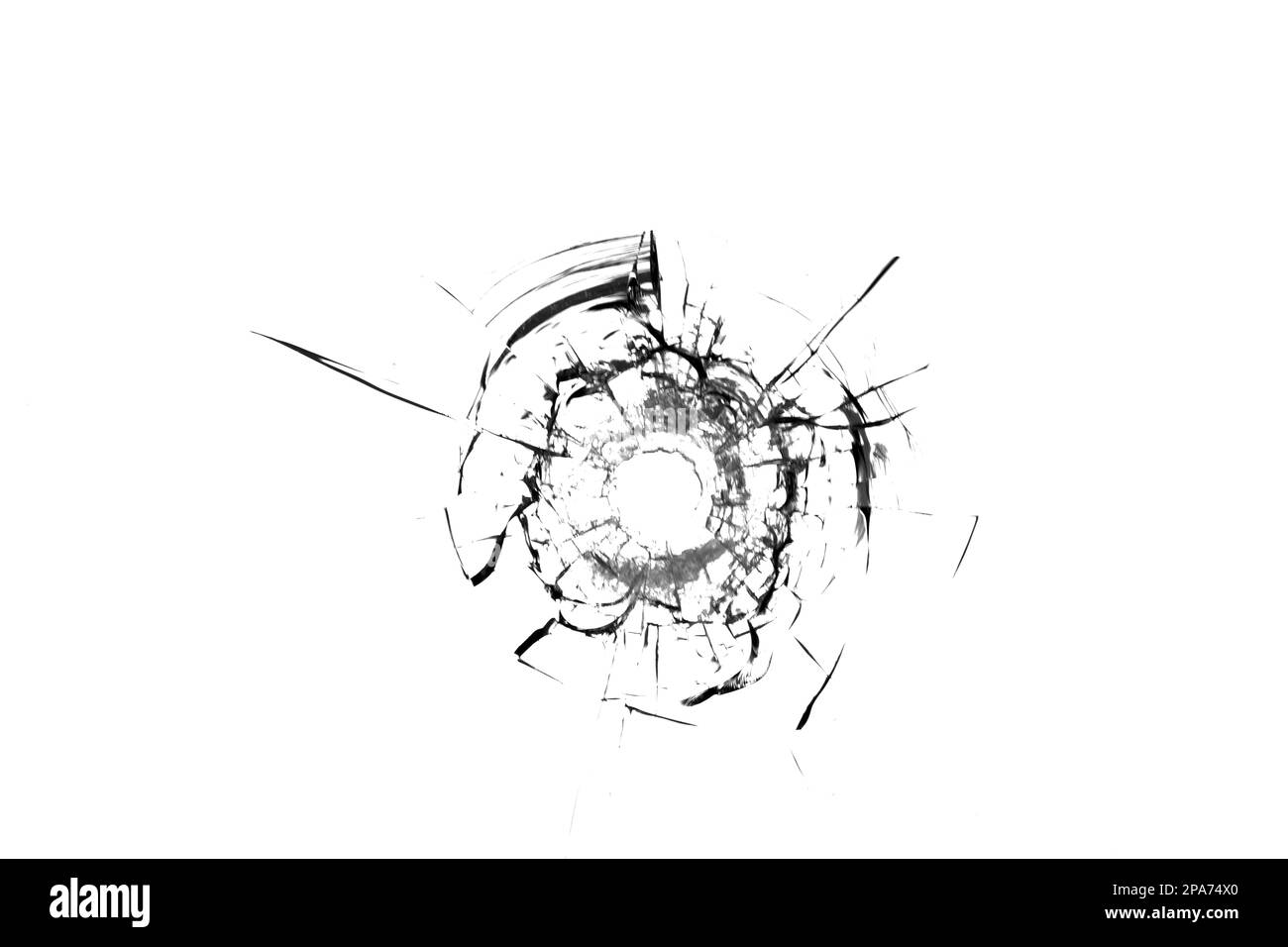 Broken glass car Cut Out Stock Images & Pictures - Alamy